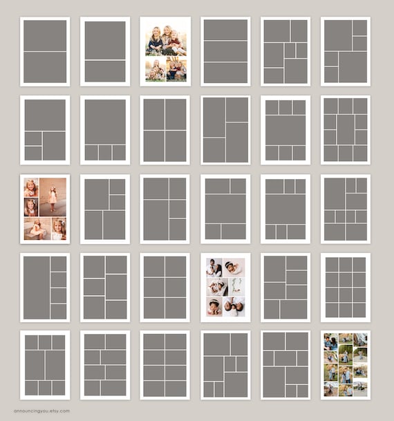 Plantilla De Collage Para 5x7 Creador De Collages Gratis Diseños,