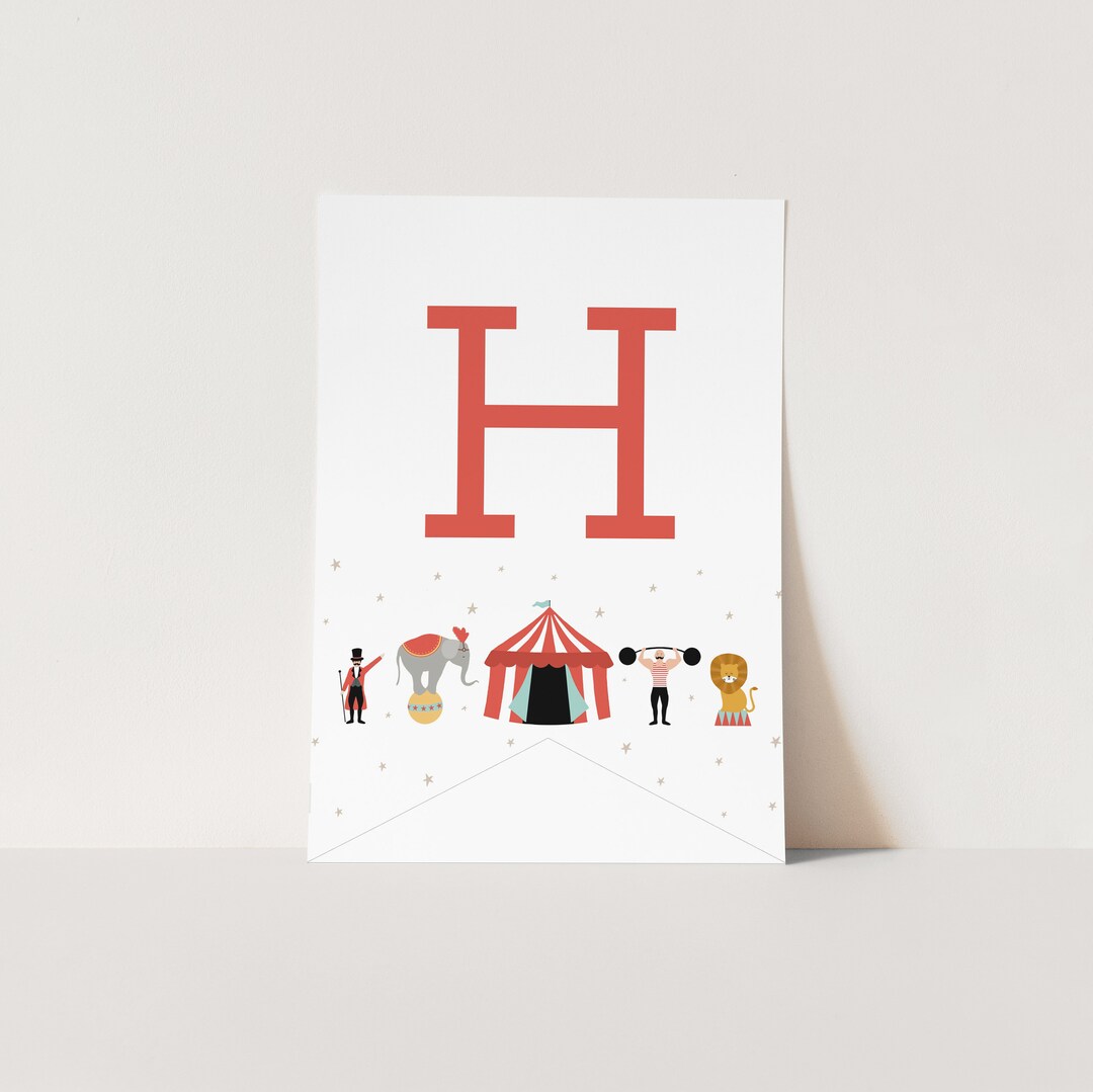 Editable Circus Birthday Banner Template: Instant Download - Etsy