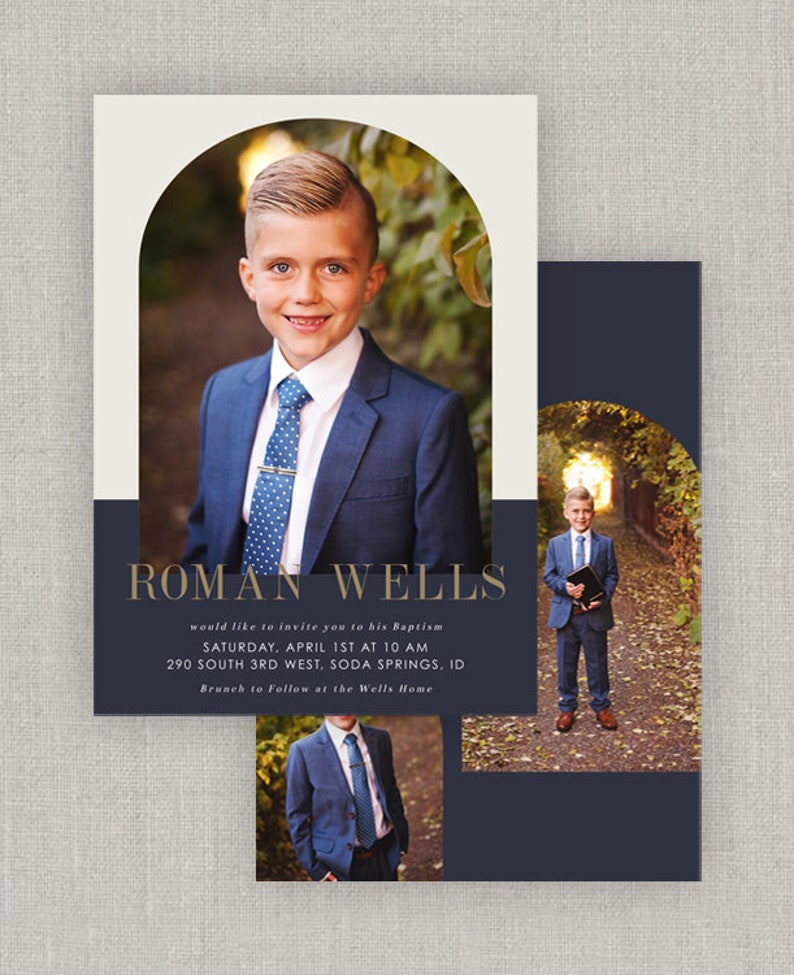 Editable Roman LDS Baptism Program Template: Instant Download - Etsy