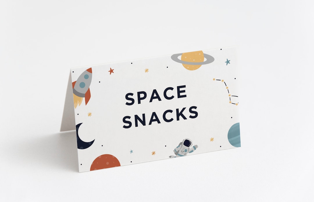Space Food Tent Labels: Instant Download - Etsy