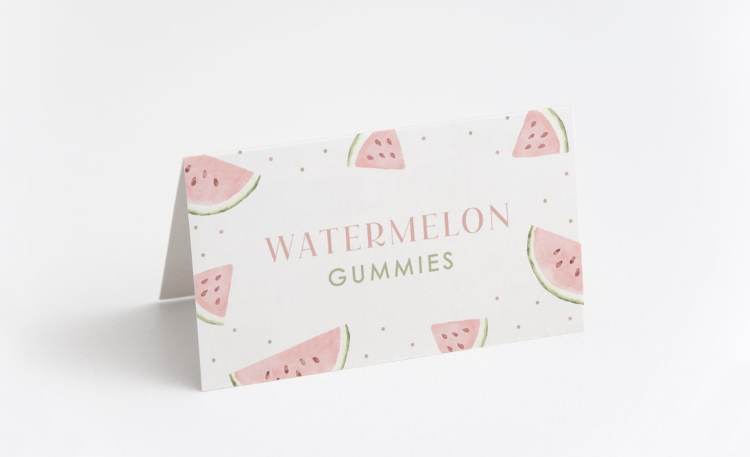 Melon Food Tent Labels: Instant Download - Etsy