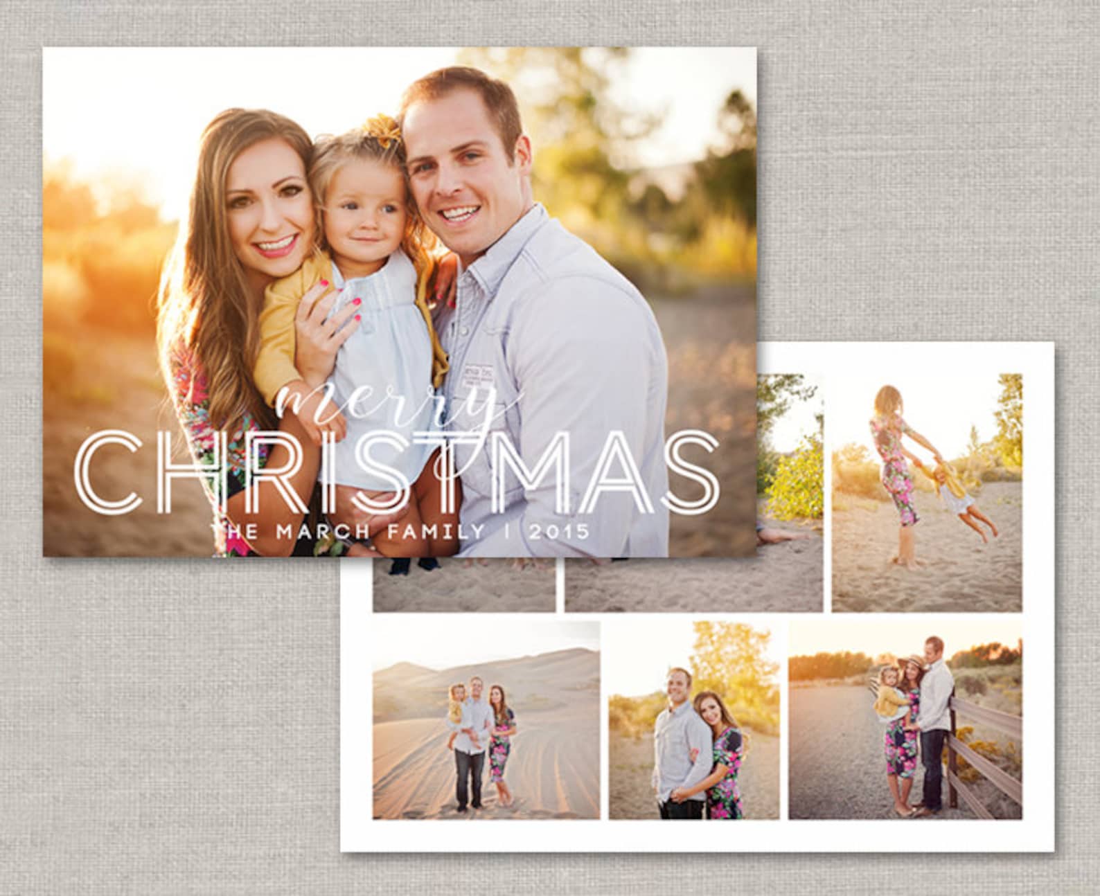 Editable Christmas Card Template: Instant Download - Etsy