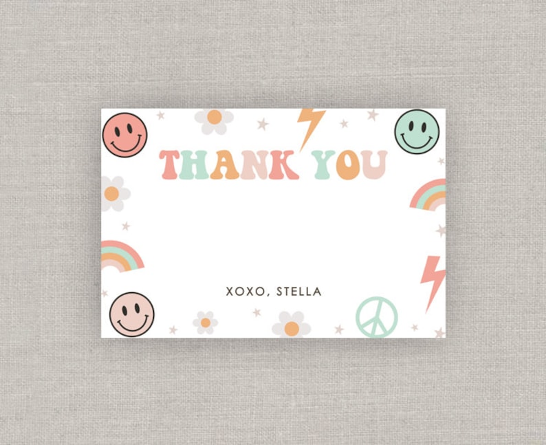 Editable Happy Face Party Birthday Invitation Template: Instant ...
