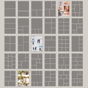 5x7 Photoshop Collage Templates: Instant Download - Etsy