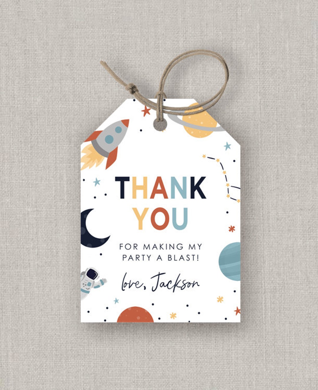 Space Favor Tags: Instant Download - Etsy