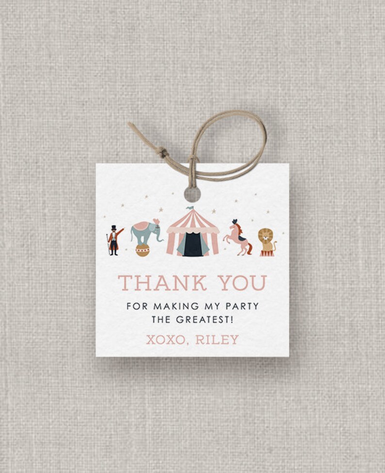 Editable Circus Birthday Invitation Template: Instant Download - Etsy