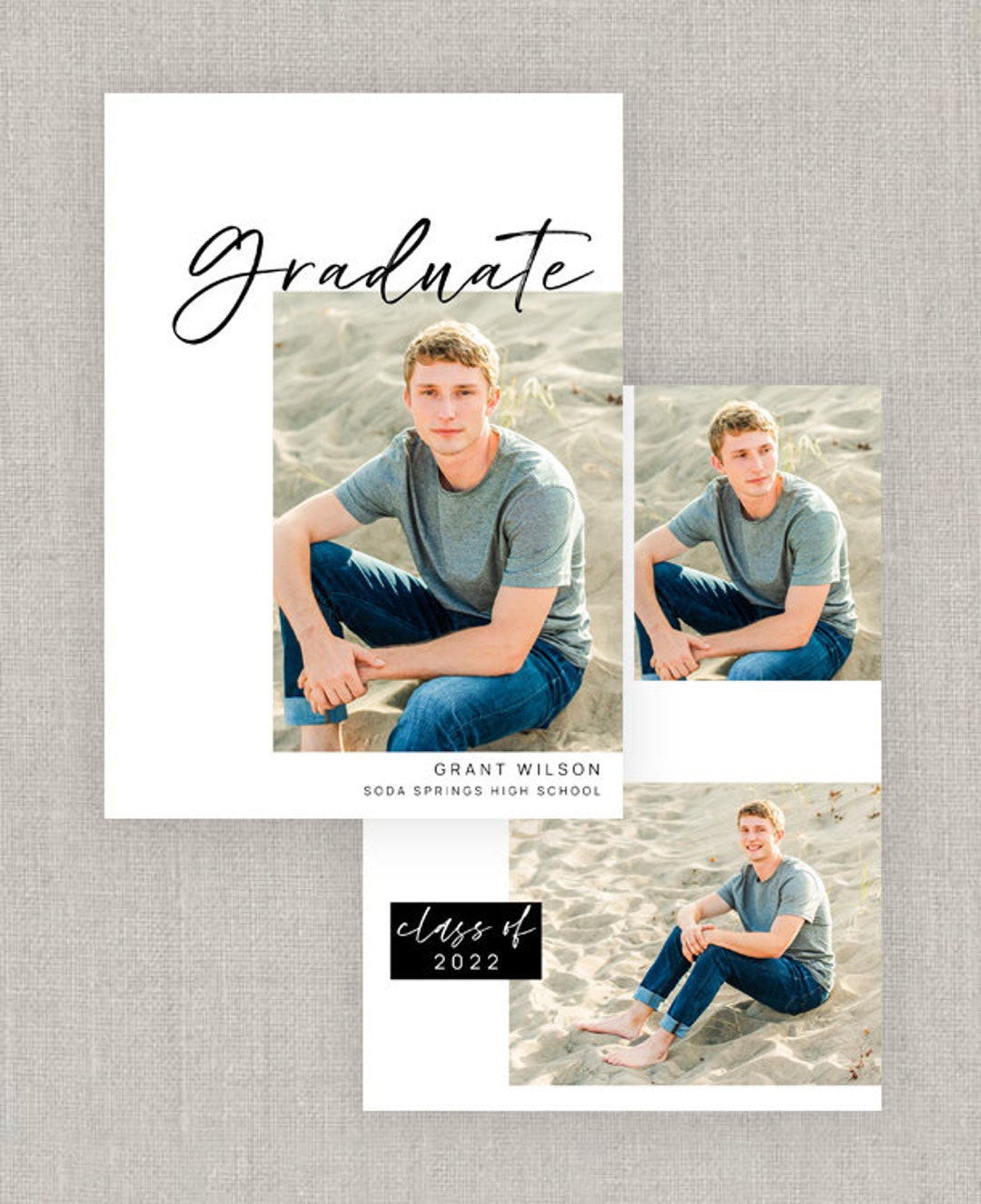 Grant Graduation Announcement - Etsy