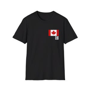 Canadian Flag T-shirt - Minimalist Design With Canada Flag Emblem on ...