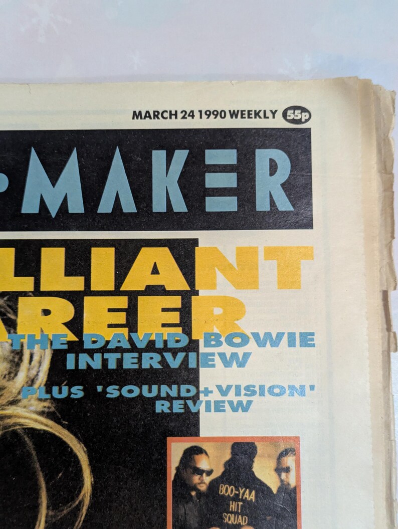 Melody Maker V66 Issue 12 March 24 1990 DAVID BOWIE Boo Yaa Tribe ...