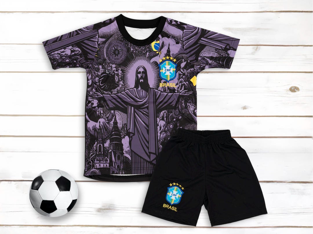 Football Classic Youth Soccer Jersey Brazil Jersey, Brasilia Football ...
