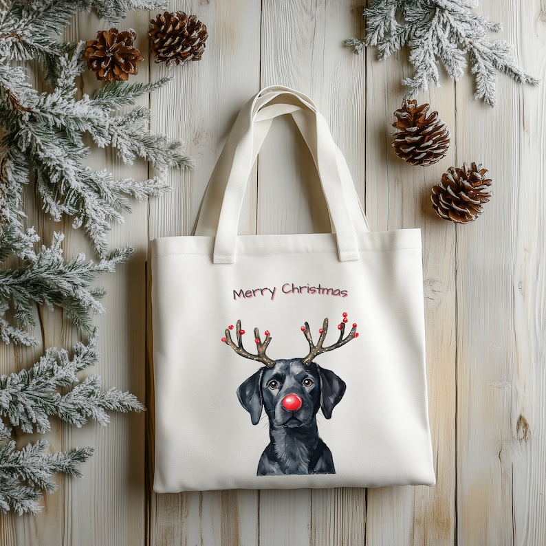 Christmas Black Lab Reindeer Design,holiday Dog Design,labrador ...