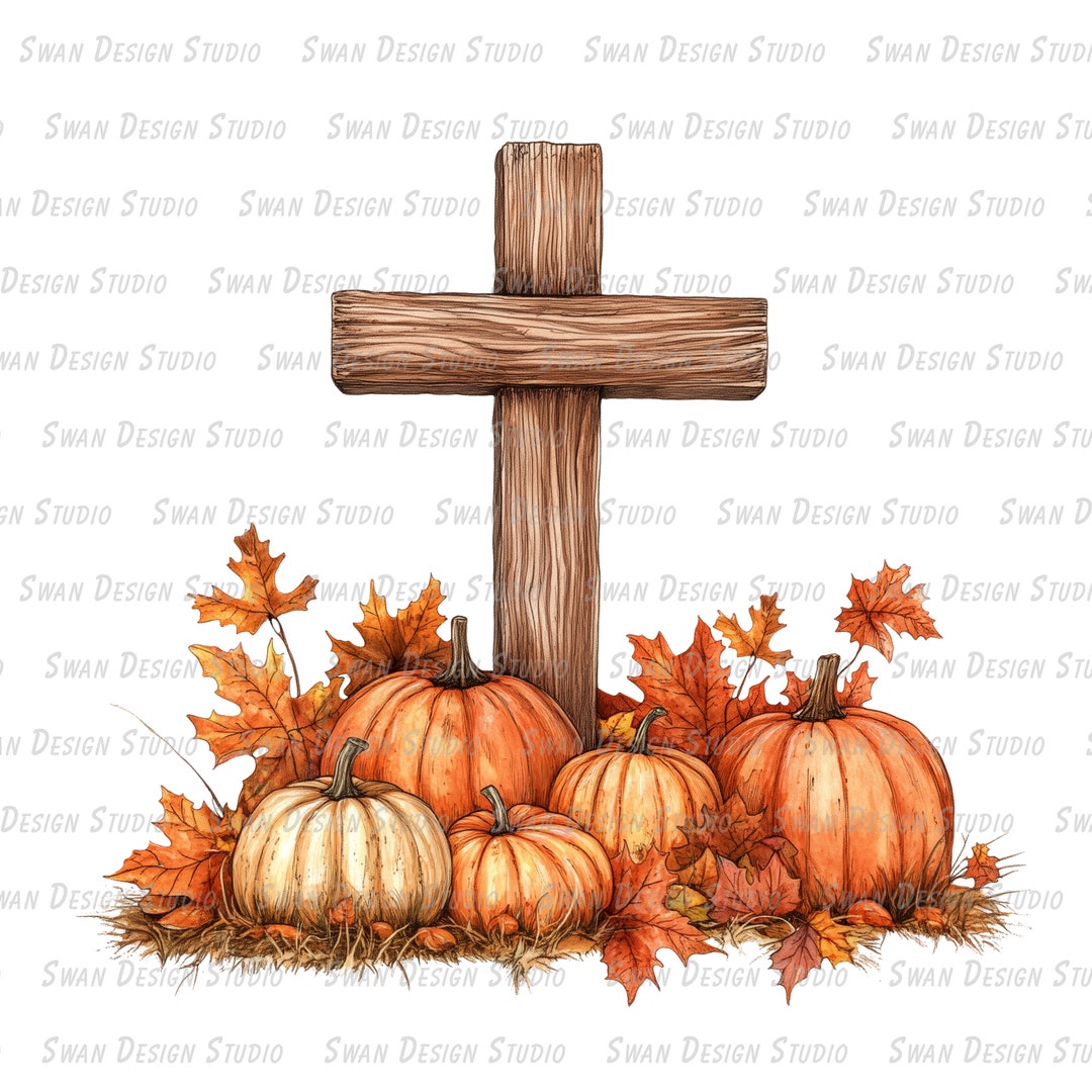 Thanksgiving Cross,thanksgiving Design,digital Download PNG Svg,autumn ...