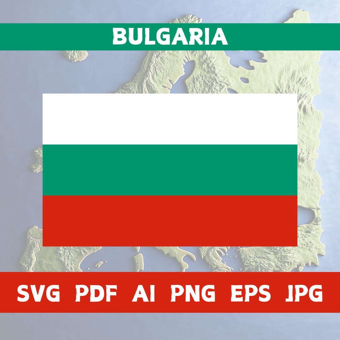 Bulgaria Flag, National Flag of Bulgaria, White Green Red Stripes ...