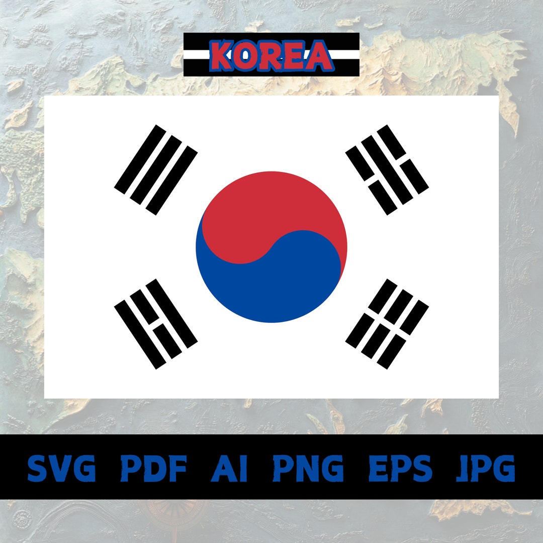 Korea Flag,대한민국,한국,태극기,taegeukgi,korea Flag Taegeukgi Png Svg Eps Ai ...