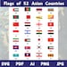 Asia Flags Bundle – 52 Country Flags | Svg, Png, Jpg, Pdf, Ai Files ...