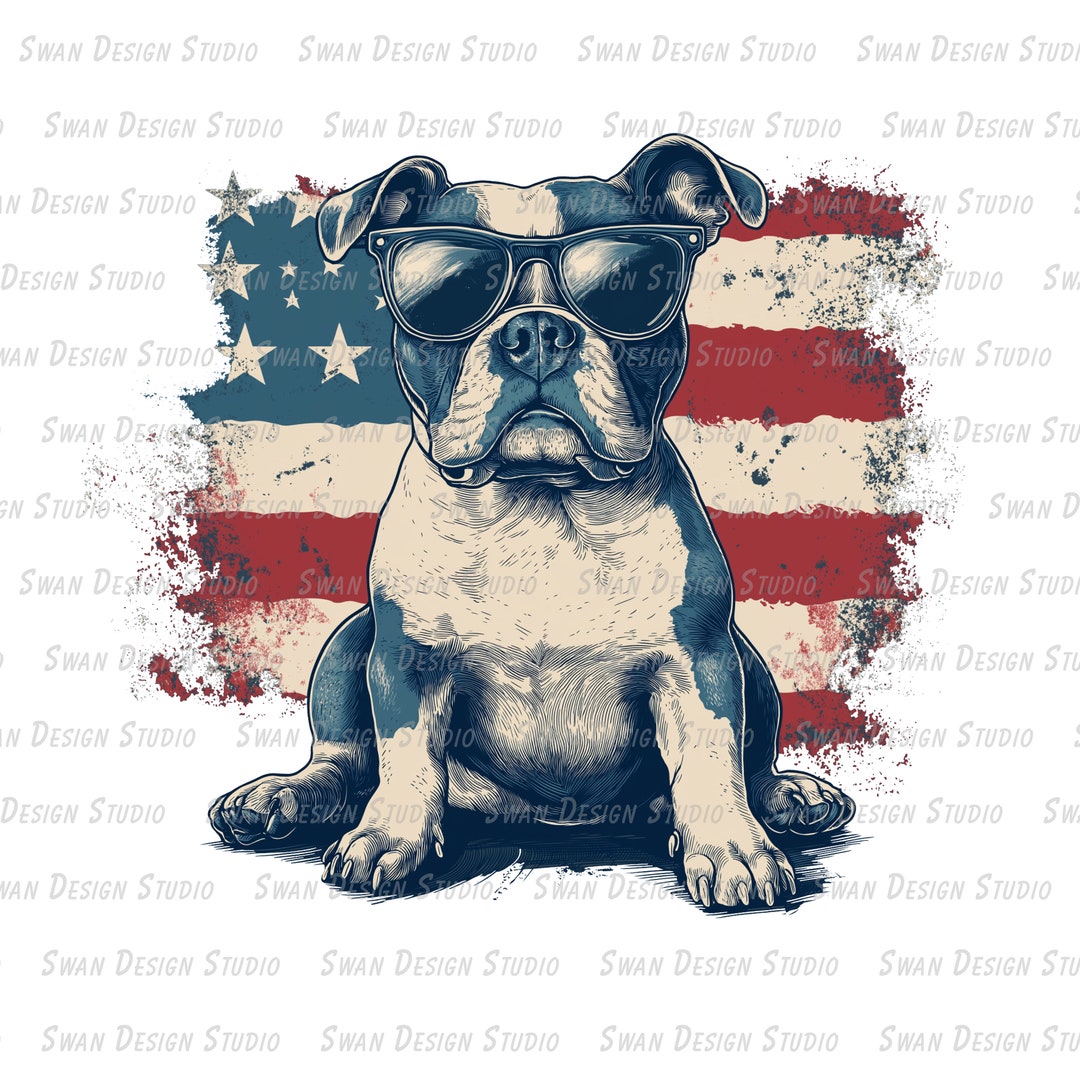 American Bulldog Png,usa Flag,american Flag Png, America Shirt ...