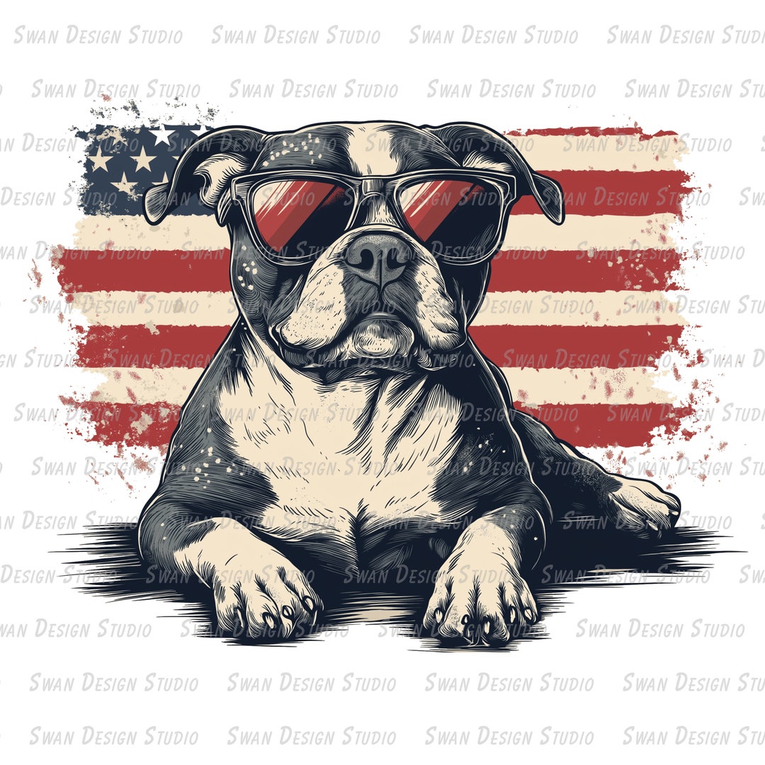 American Bulldog,usa Flag,american Flag Png, America Shirt,trendy ...