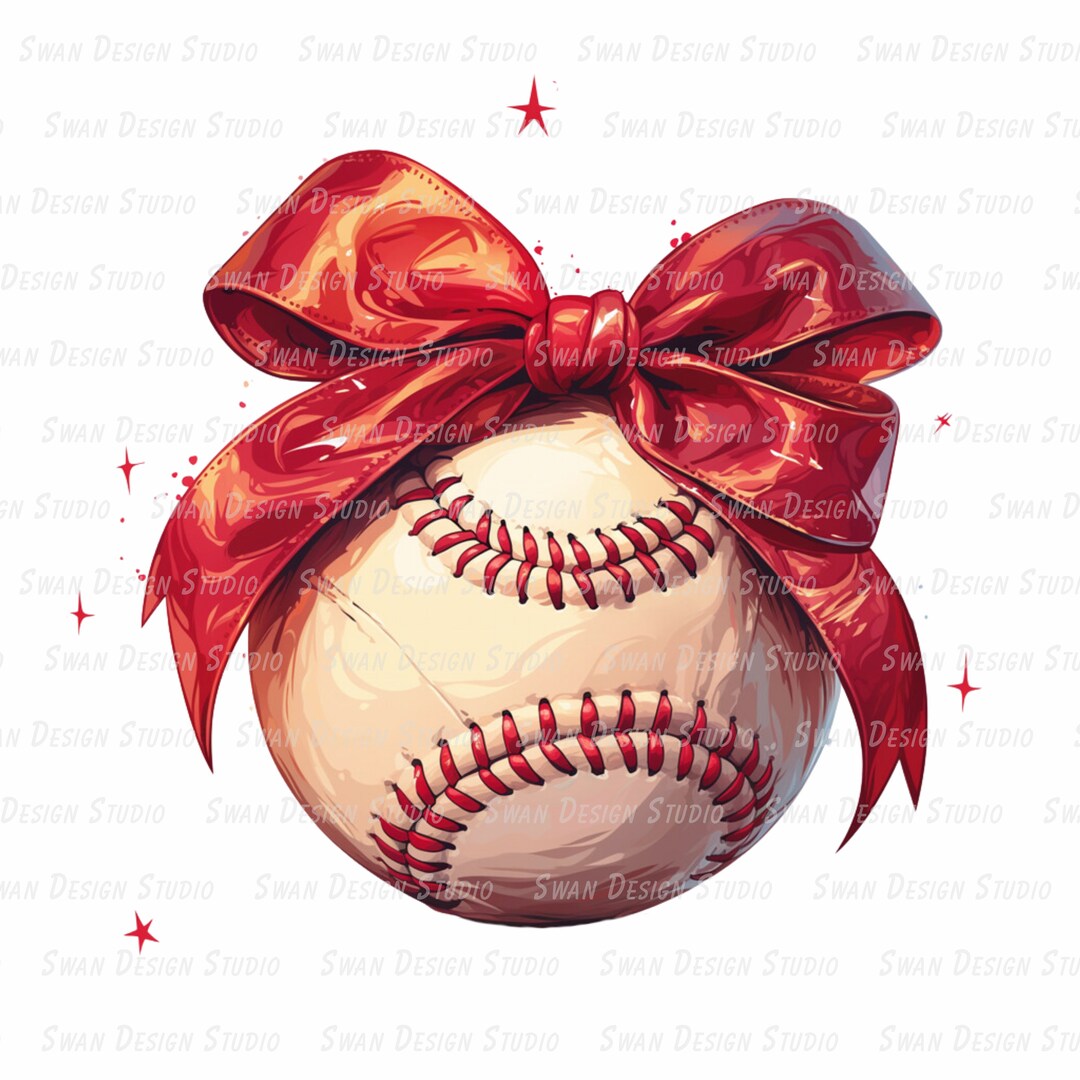 Baseball Bow Svg, Baseball Svg,png ,pdf， Girl Baseball Cut Files, Cheer ...