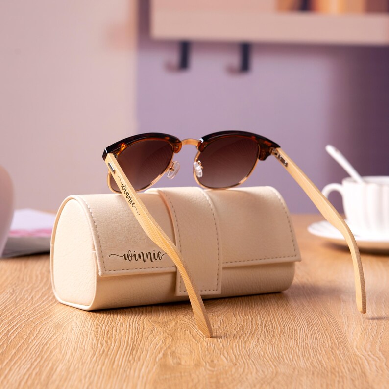 Personalized Women Sunglasses With Case, Bridesmaid Proposal Gifts ...