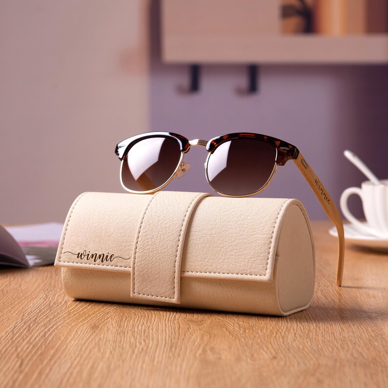 Personalized Women Sunglasses With Case, Bridesmaid Proposal Gifts ...