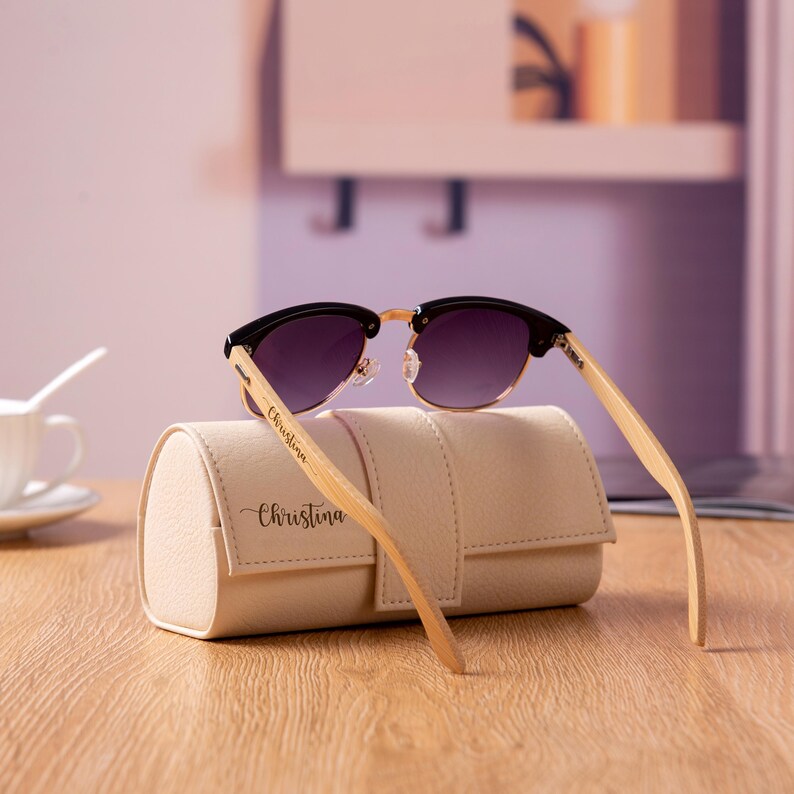 Personalized Women Sunglasses With Case, Bridesmaid Proposal Gifts ...