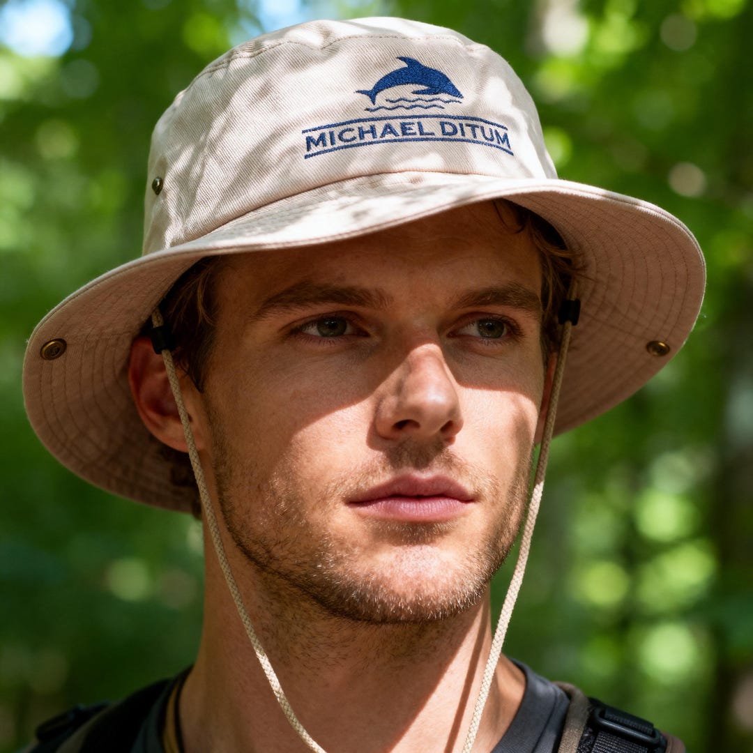 Personalized Embroidered Mens Bucket Hat, Custom Logo Hiking Cap ...