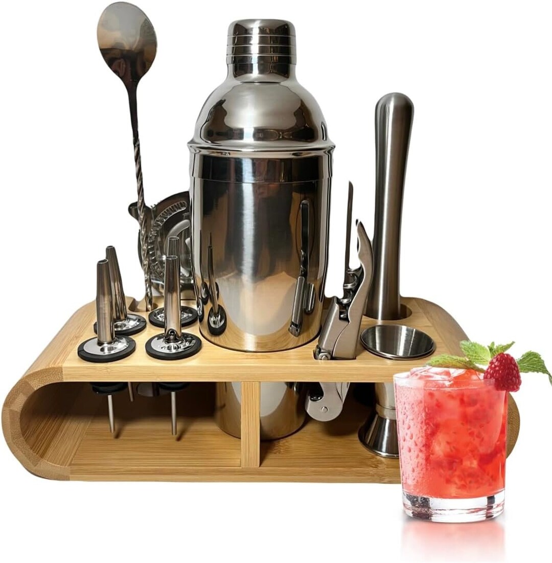 Custom Color - Bamboo Mixology Bartender Kit: 12-piece Bar Tool Set - Etsy
