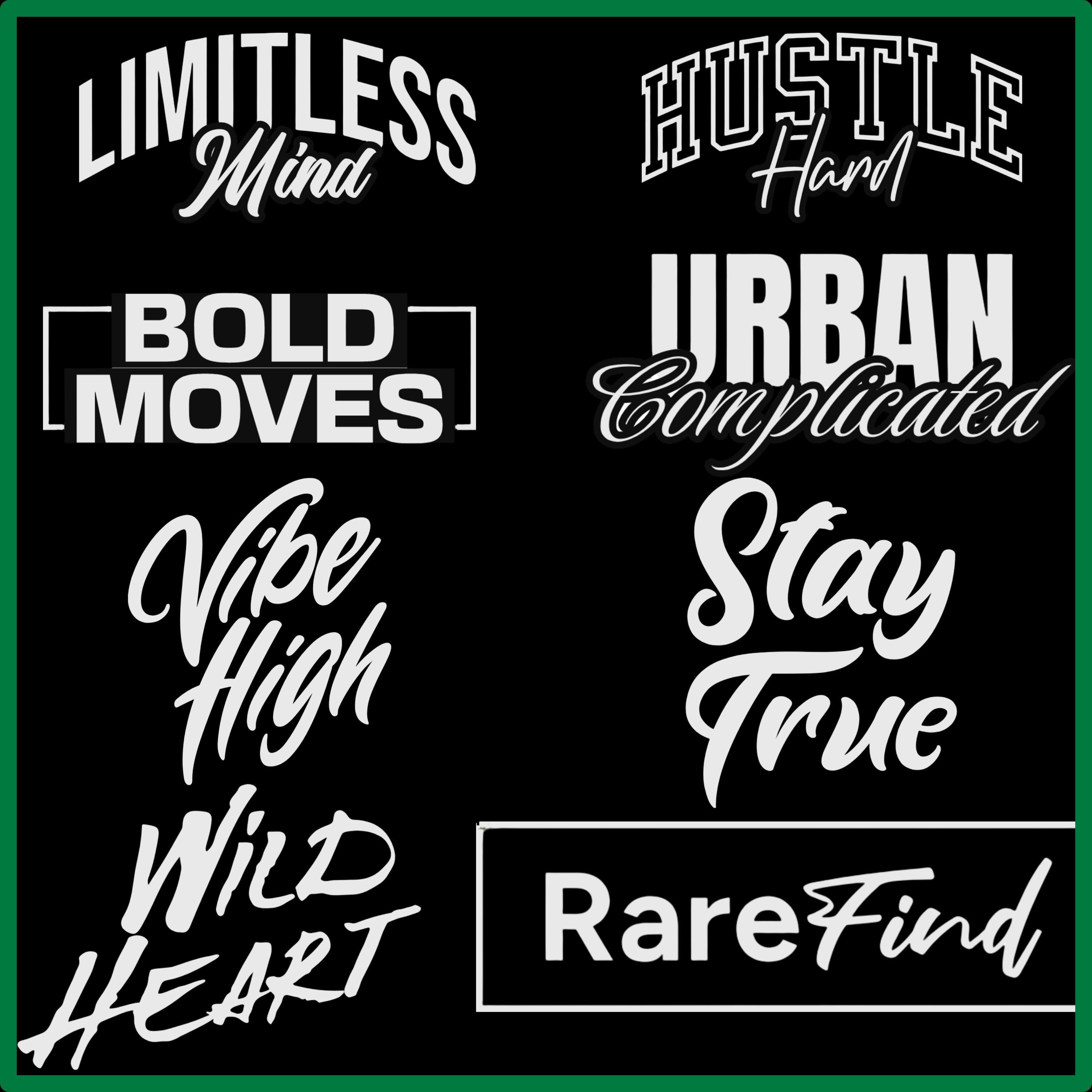 Streetwear Typography SVG PNG Bundle | Urban Quote T Shirt Design ...