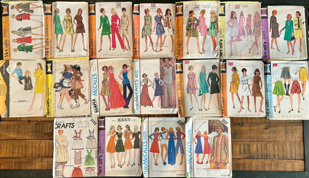Vintage Mccall's Sewing Patterns 1930s-1980s | Simplicity, Mccall's ...
