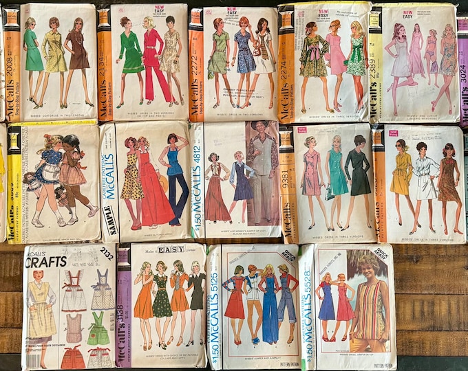 Vintage Mccall's Sewing Patterns 1930s-1980s | Simplicity, Mccall's ...