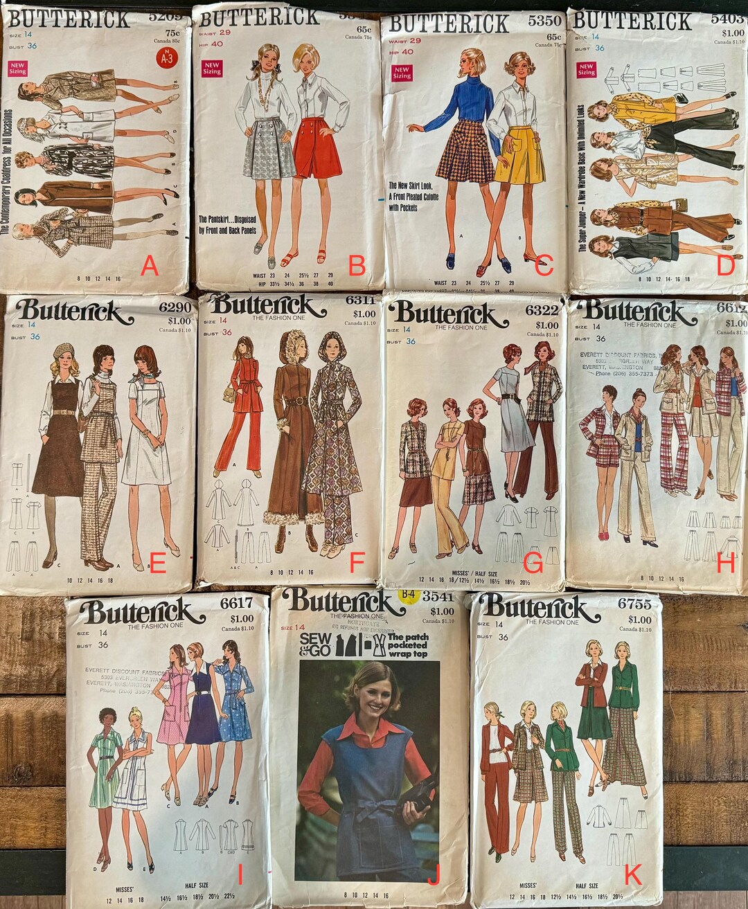 Vintage Butterick Sewing Patterns 1930s-1980s | Simplicity, Mccall's ...