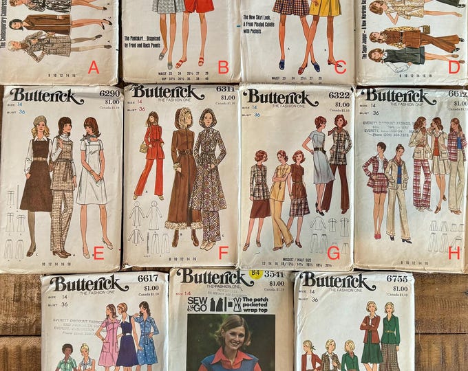 Vintage Butterick Sewing Patterns 1930s-1980s | Simplicity, Mccall's ...
