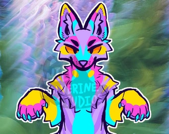 DIGITAL Fire Themed Dragon Furry Adopt Character Adoptable - Etsy