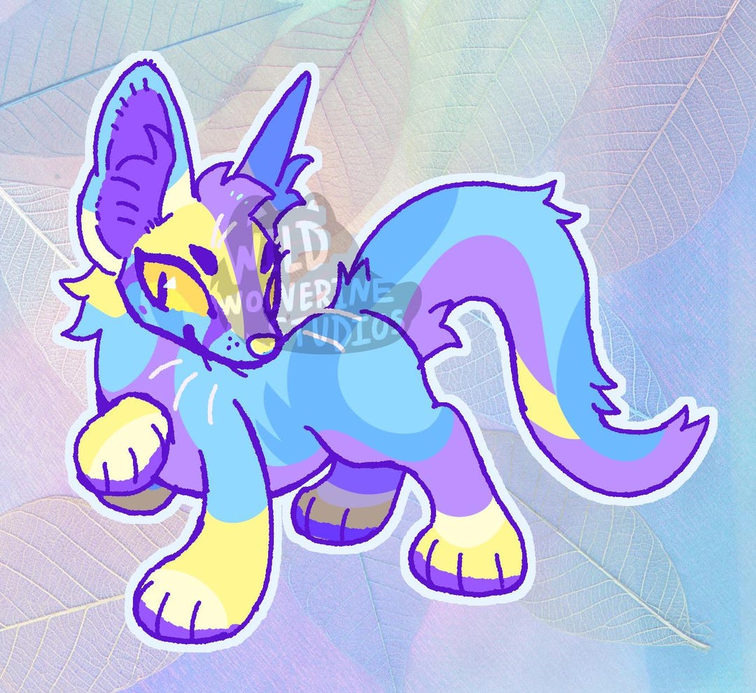 DIGITAL Pastel Genet Furry Adopt Character Adoptable - Etsy