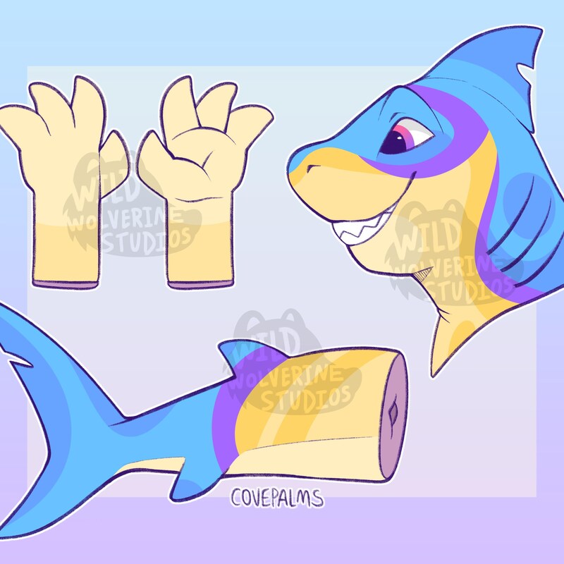 Shark Fursona - Etsy