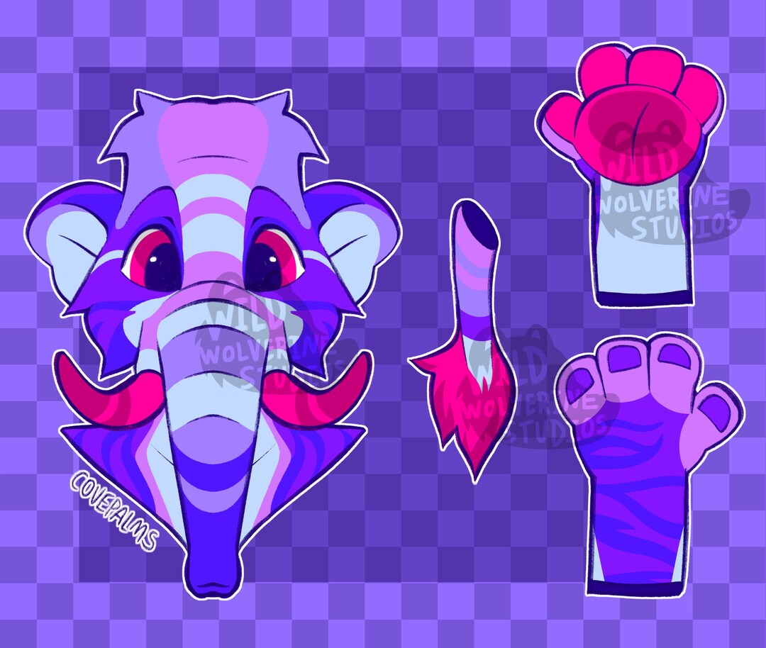 DIGITAL Mammoth Furry Adopt Character Adoptable - Etsy