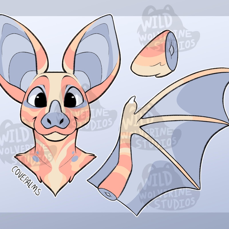Bat Fursona - Etsy