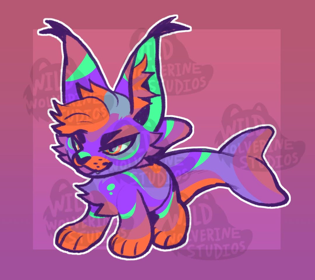 DIGITAL Orca X Caracal Furry Adopt Character Adoptable - Etsy