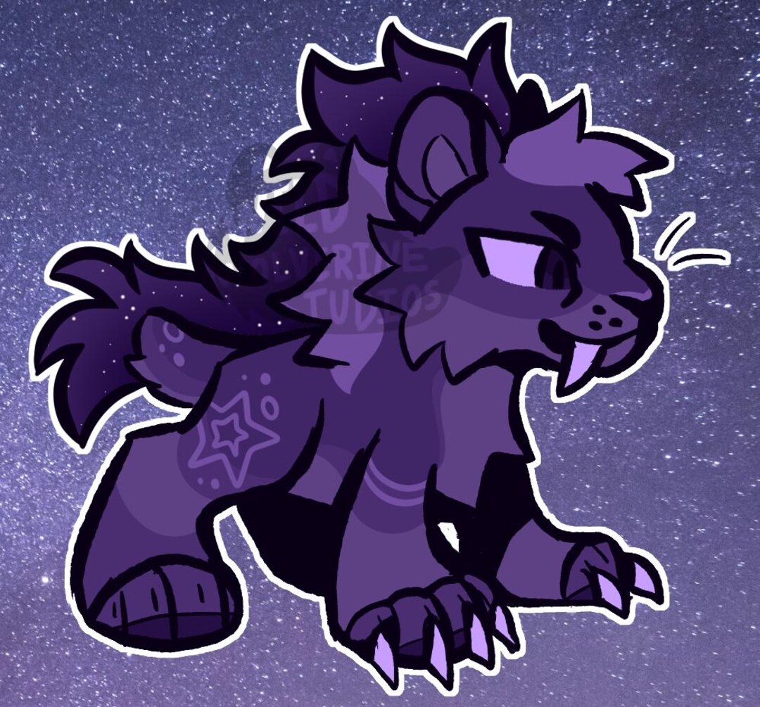 DIGITAL Space Sabertooth Furry Adopt Character Adoptable - Etsy