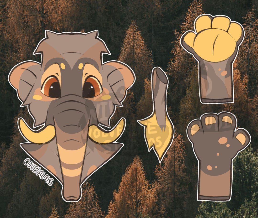 DIGITAL Mammoth Furry Adopt Character Adoptable - Etsy