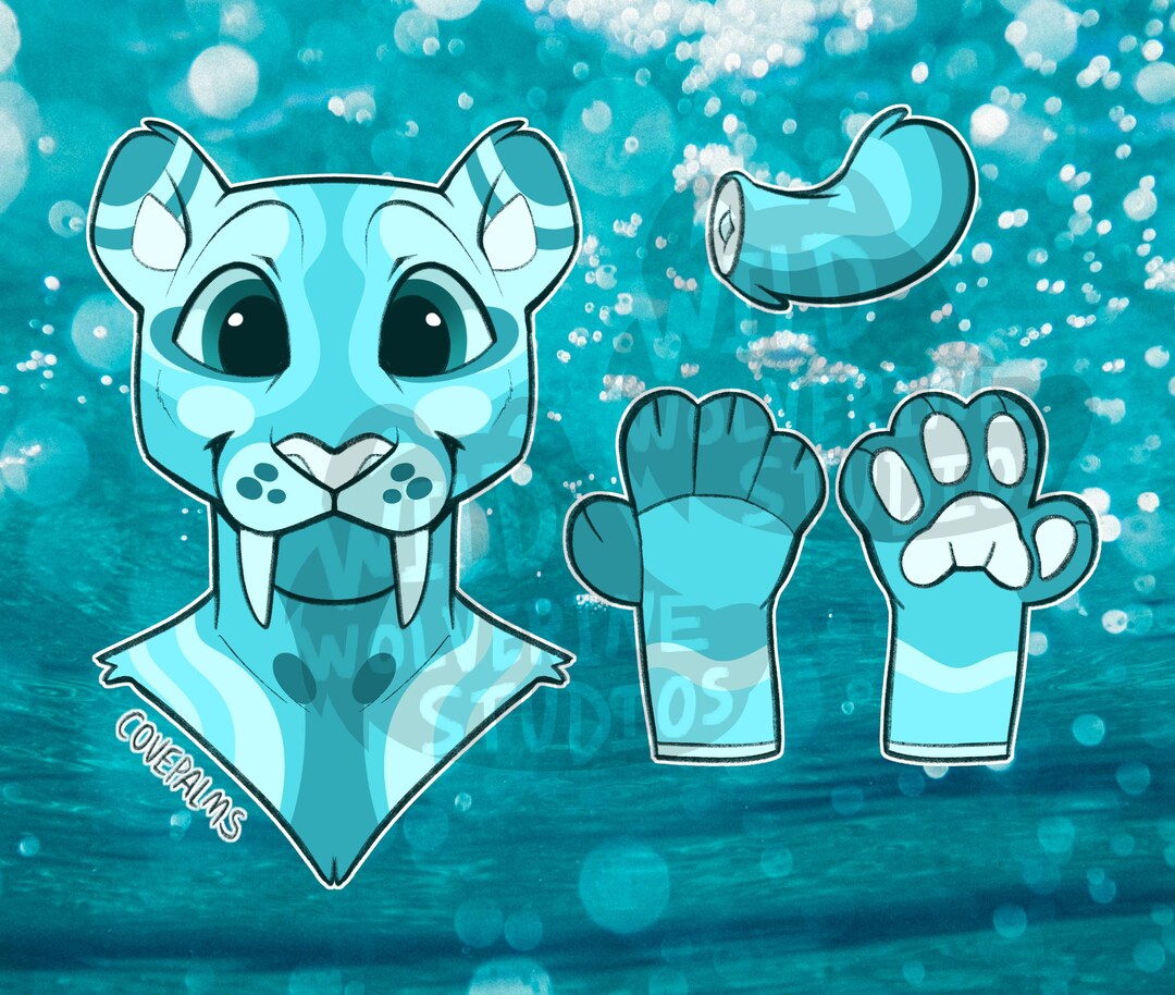 DIGITAL Sabercat Furry Adopt Character Adoptable - Etsy