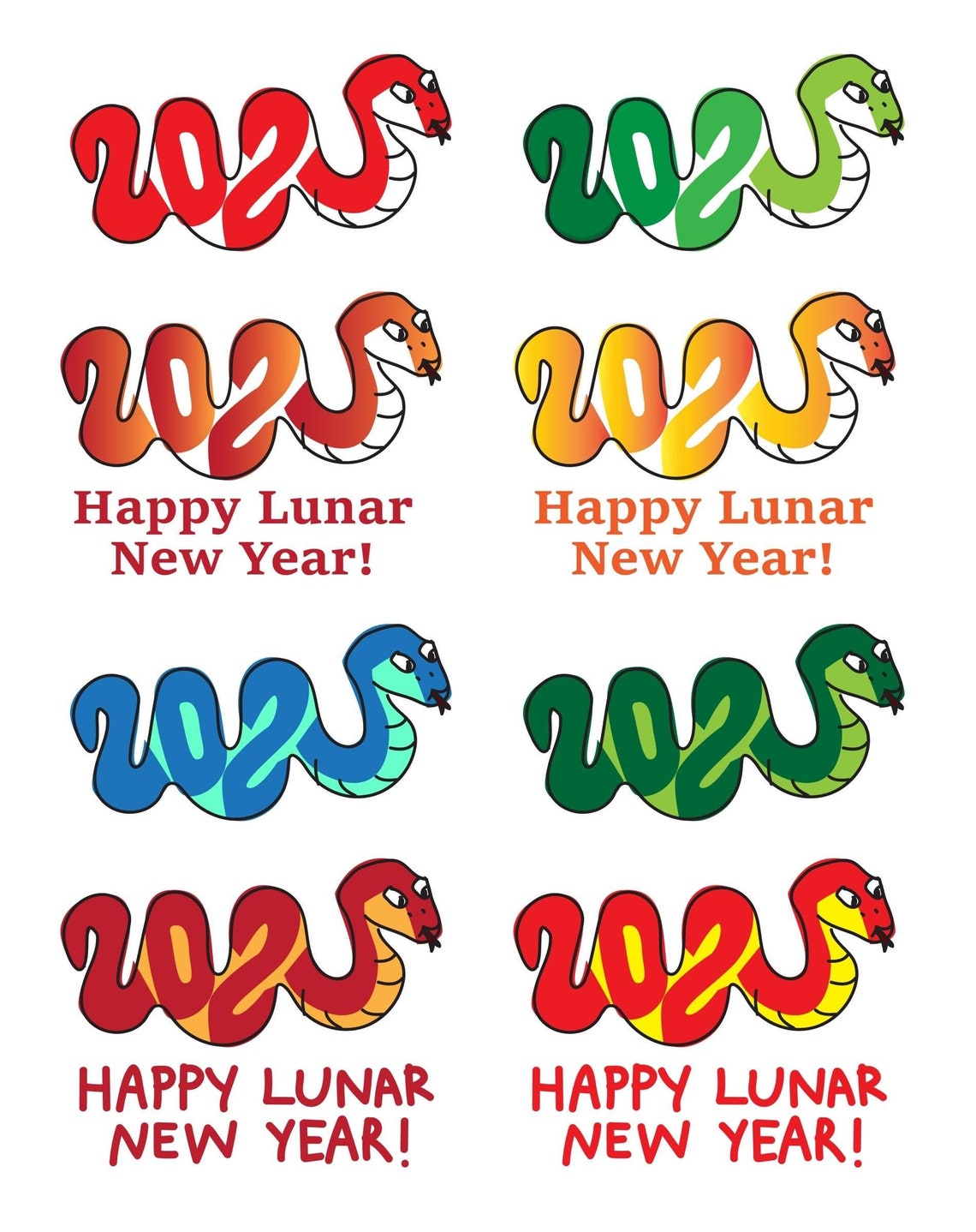 Sticker - Lunar New Year 2025 - Chinese New Year - Asian New Year ...