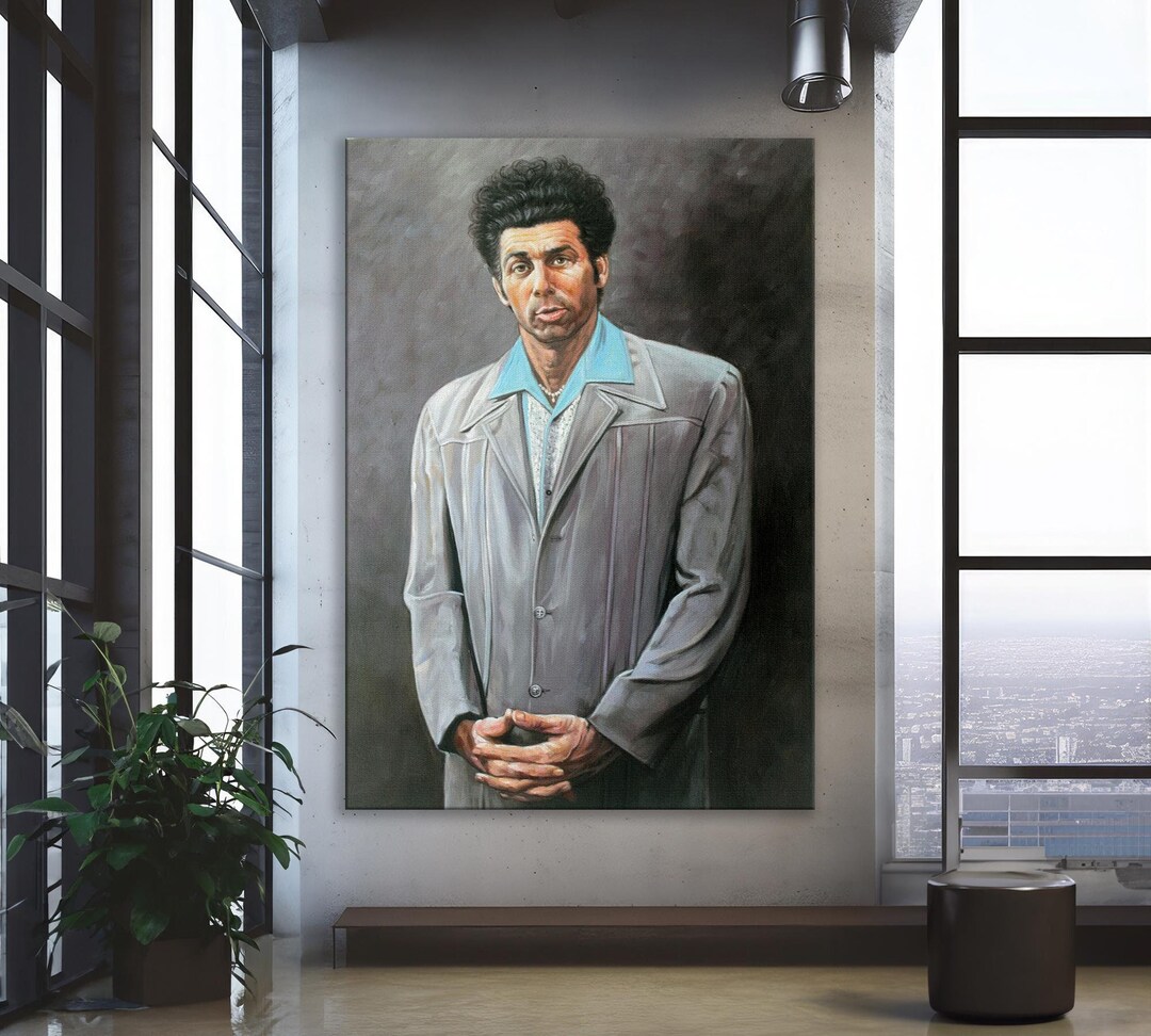 Modern Artwork Canvas, Kramer Portrait Wall Art, Famous Decor, Cosmo ...