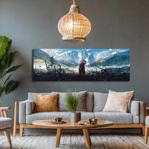 The Witcher 3 Canvas Print, Witcher 3 Canvas Geralt of Rivia Wall Decor ...