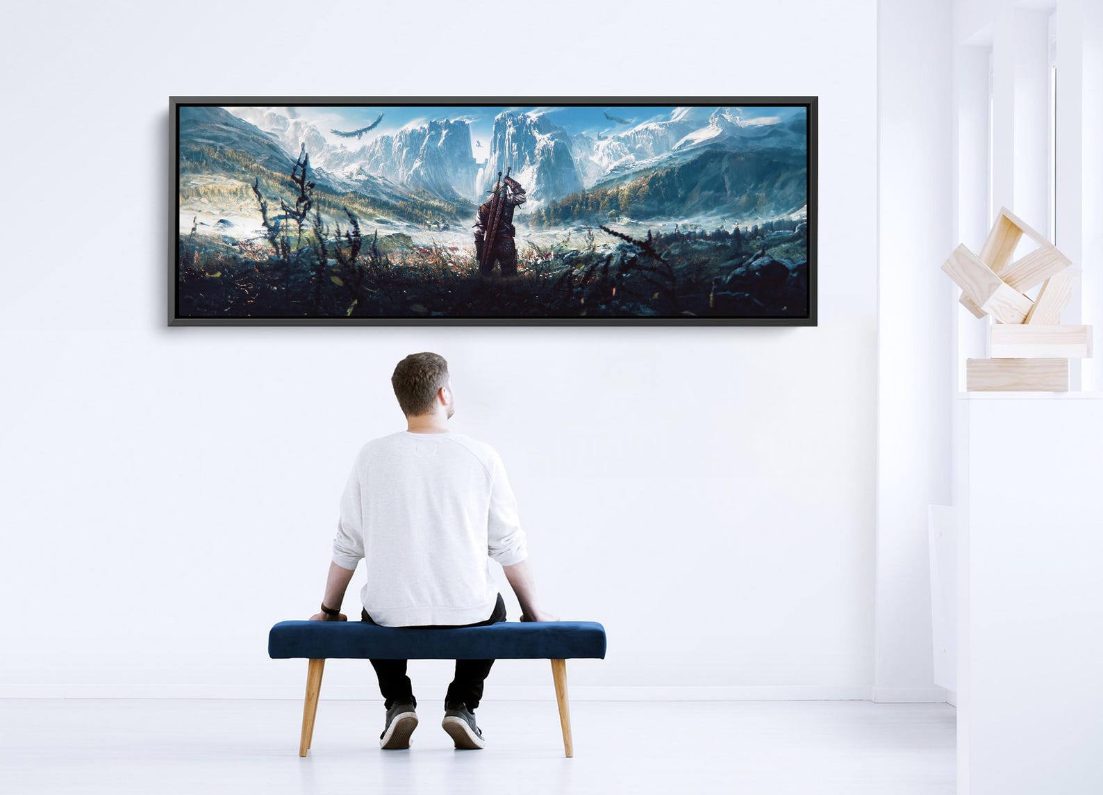 The Witcher 3 Canvas Print, Witcher 3 Canvas Geralt of Rivia Wall Decor ...