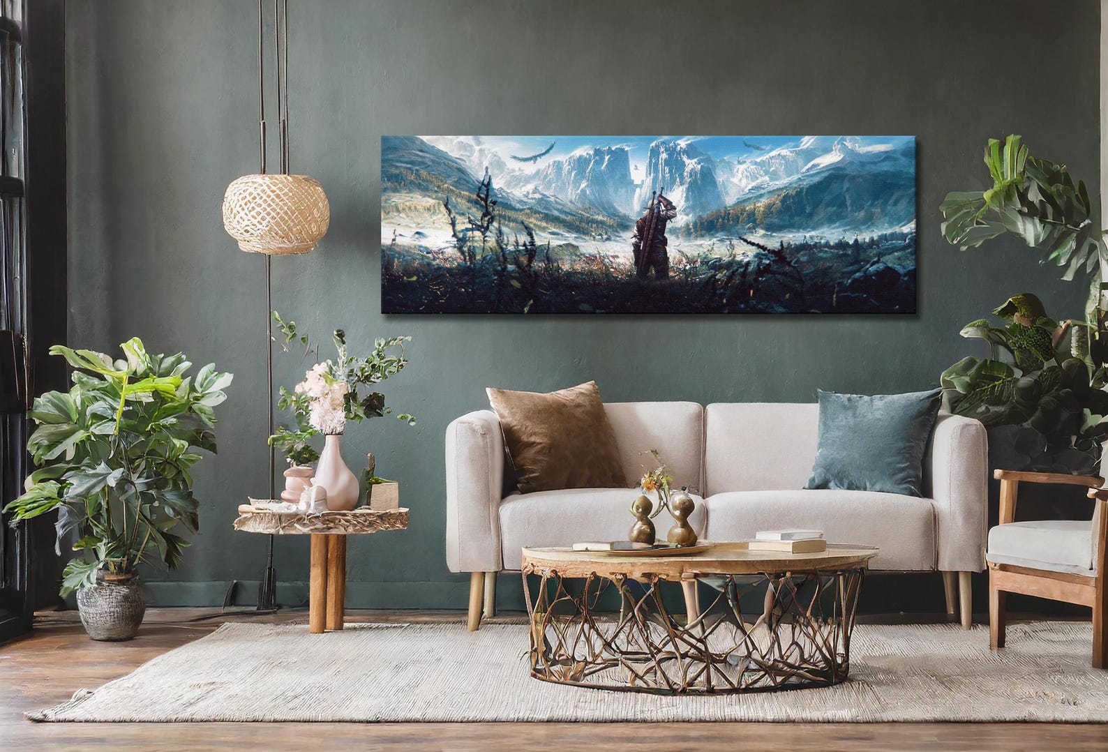The Witcher 3 Canvas Print, Witcher 3 Canvas Geralt of Rivia Wall Decor ...
