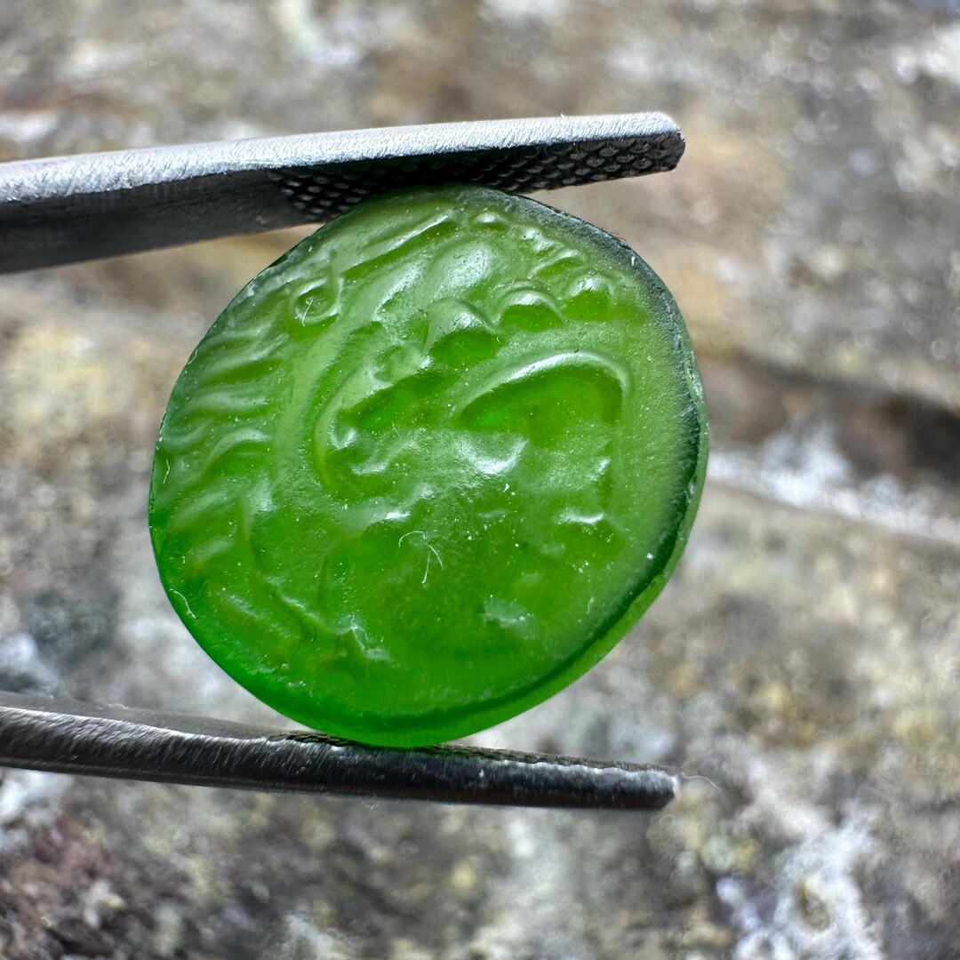 Handmade Enamel Alexander the Great Intaglio for Make Antique Jewelry ...