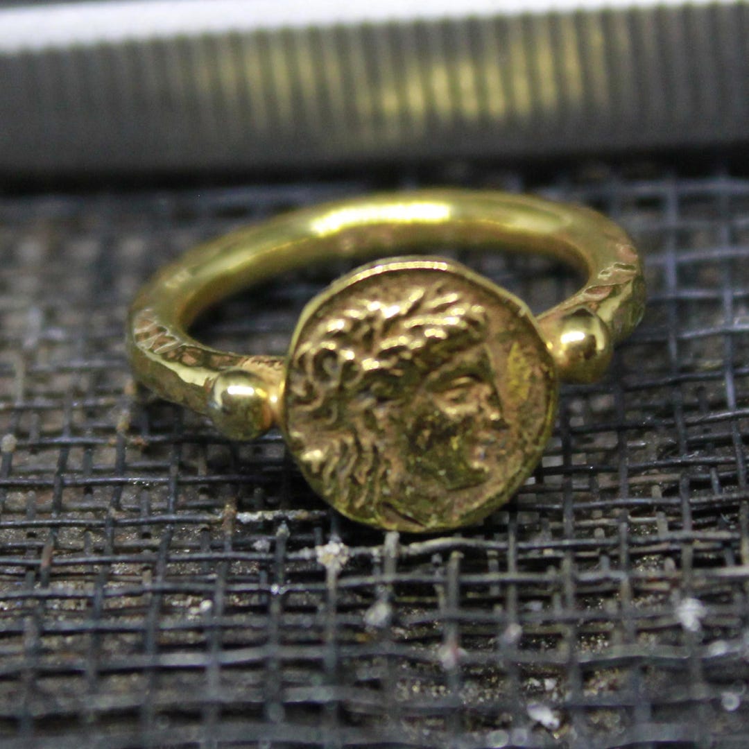 Bronze Aphrodite Intaglio Ring: 24K Gold Vermeil, 925 Silver - Etsy