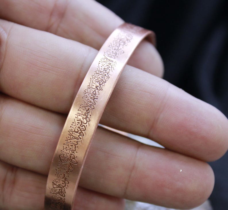 Personalized Pure Copper Cuff Bracelet: Handmade Energy Bangle - Etsy