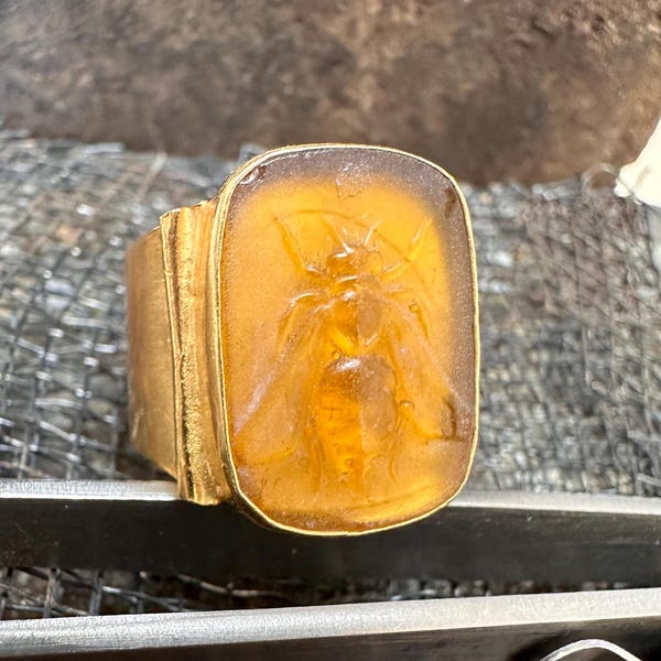 Silver Bee Ring - Etsy